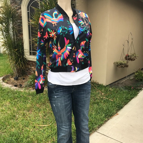 Cielito Lindo | Jackets & Coats | New Frida Kahlo Otomi Mexican Bomber Jacket Hd | Poshmark